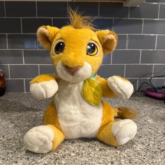 Mattel | Toys | Vintage Lion King Talking Baby Simba Cub Plush 2 ...